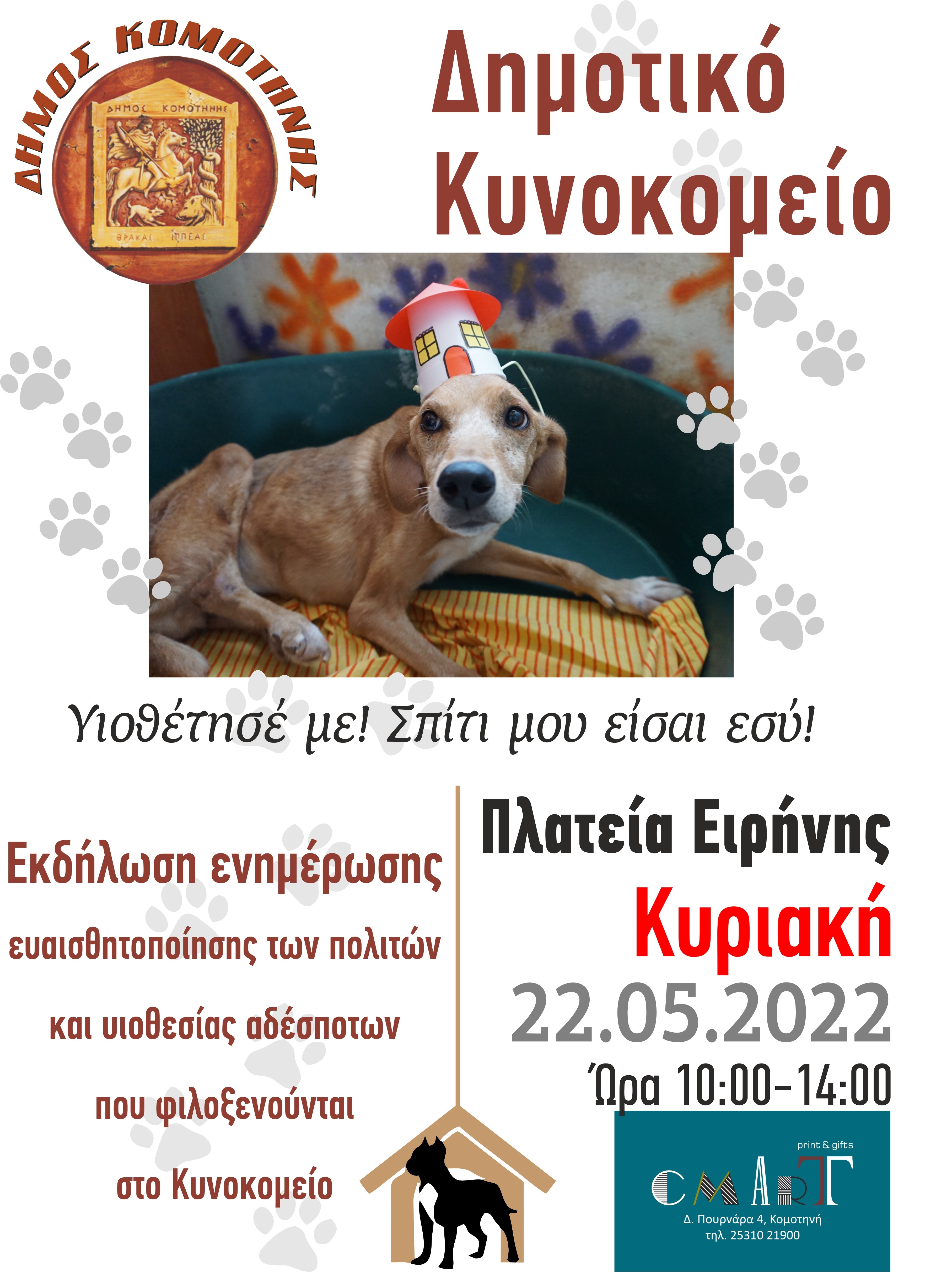 Το Δημοτικό Κυνοκομείο σας περιμένει στην πλατεία για να υιοθετήσετε ...